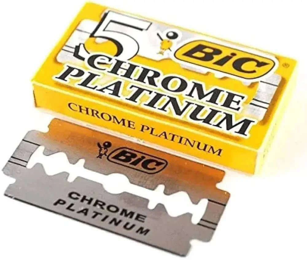 BiC Chrome Platinum Double Edge Razor Blades | Precision Smooth Shave ...